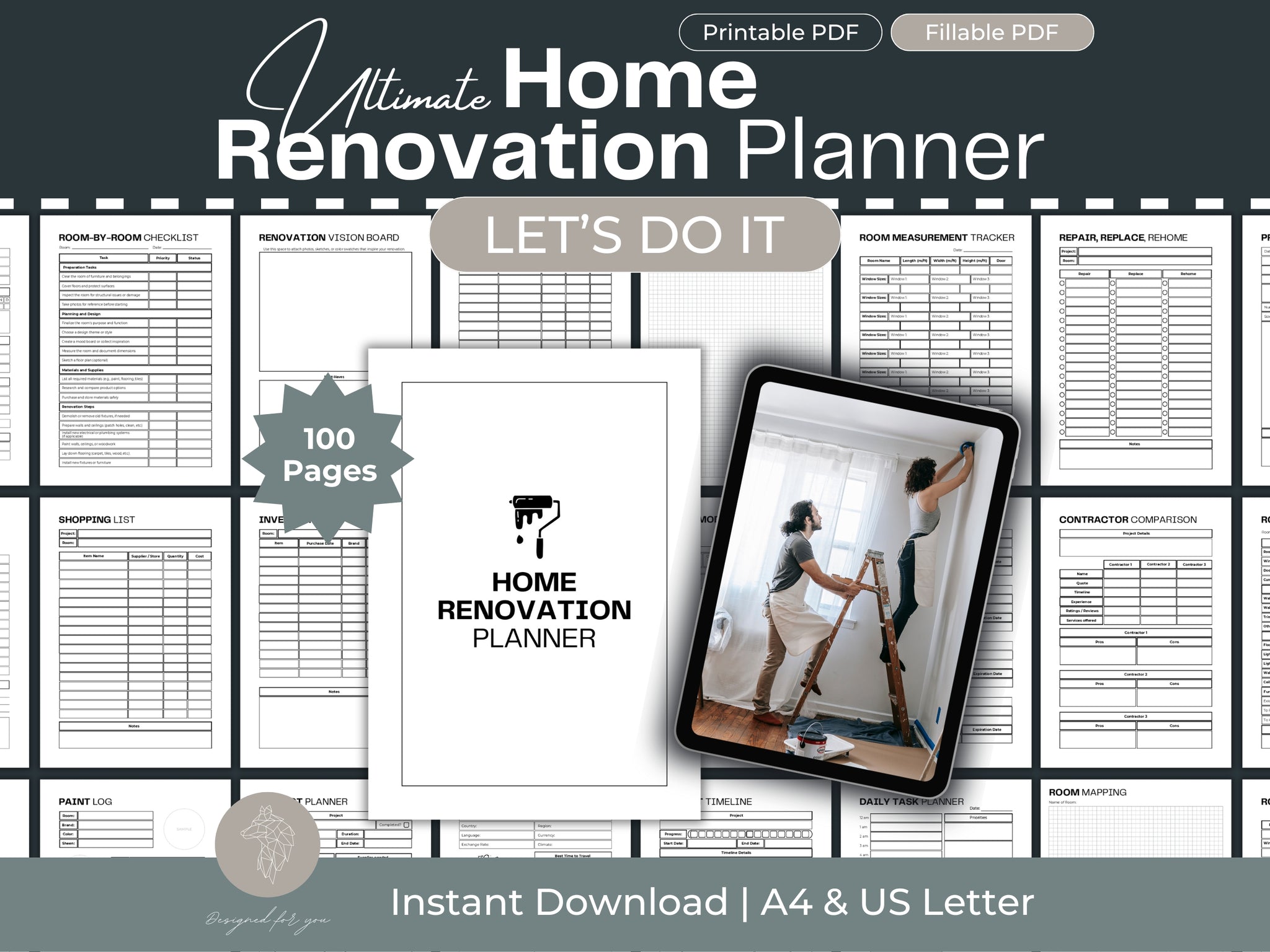 Home Renovation Planner, Home Improvement, Home Project Planner ...