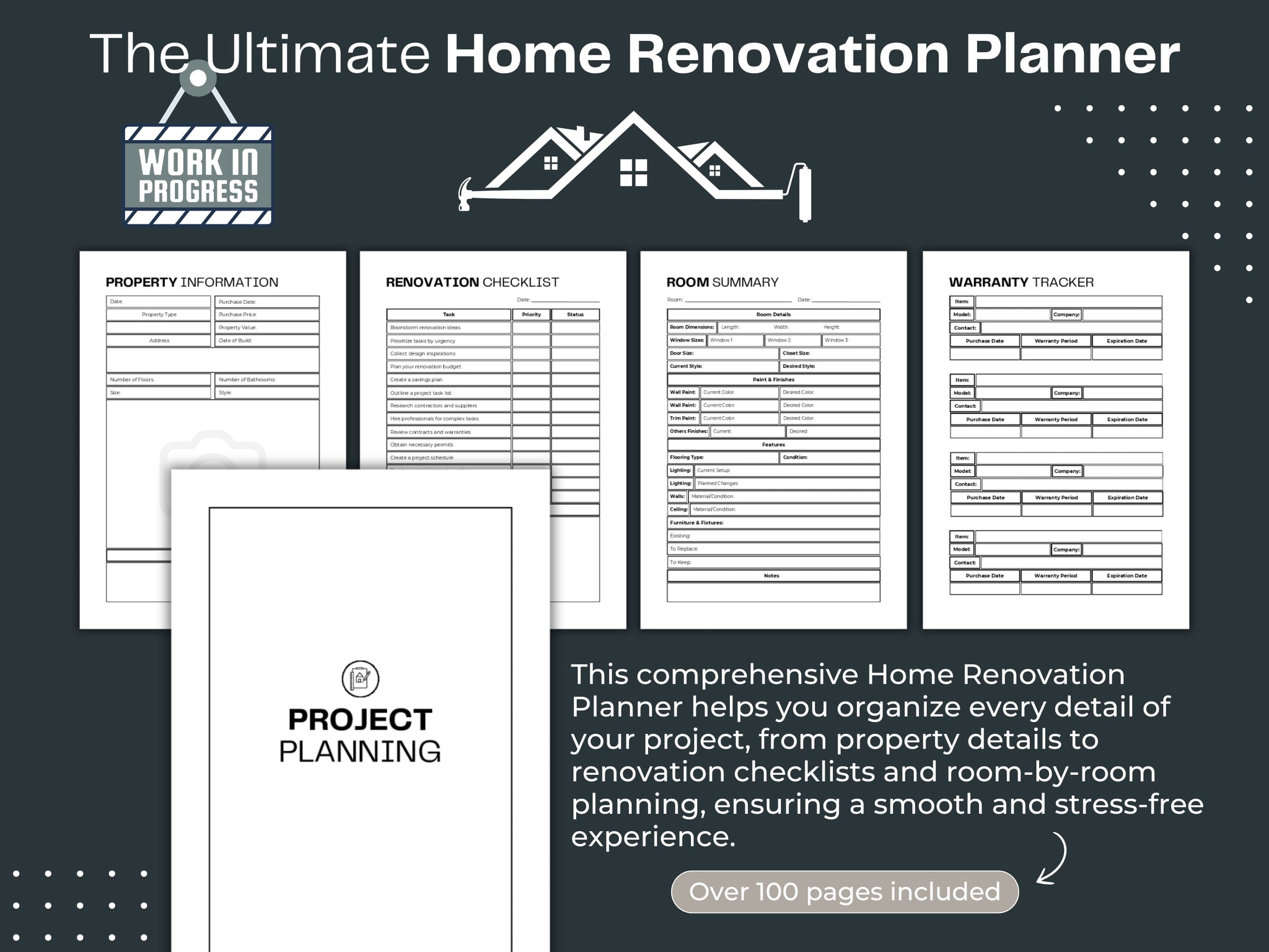 Home Renovation Planner, Home Improvement, Home Project Planner ...